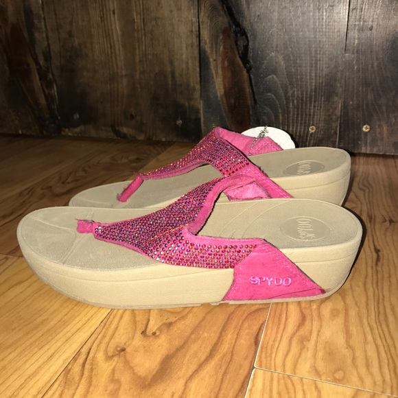 Spydo | Shoes | Spydo Pink Thong Rocker Sandals Size 7 | Poshmark